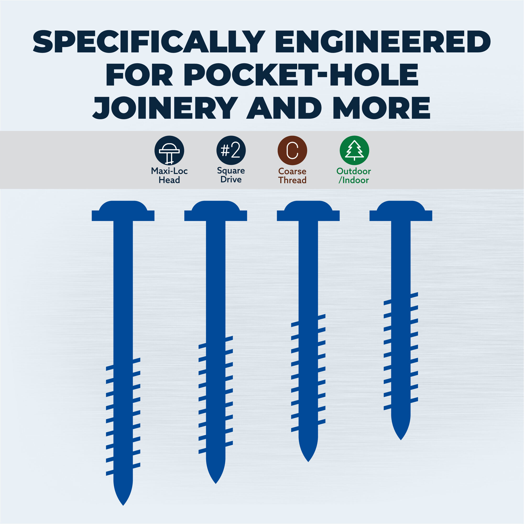 Blue-Kote™ Pocket-Hole Screws | Kreg Tool